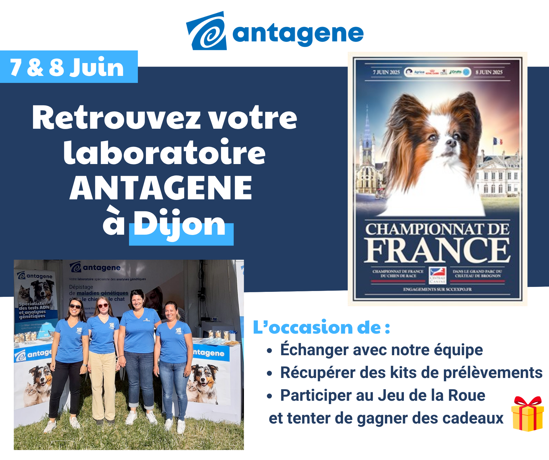 ANTAGENE - Tests génétiques et analyses pour les chiens, chats, chevaux ...